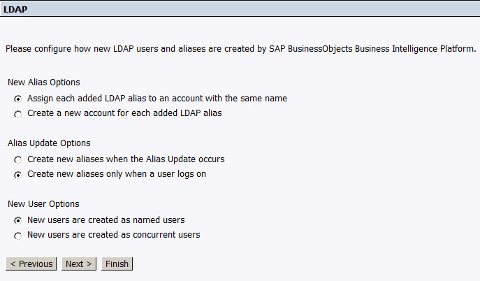 Setting LDAP Authentication in BO