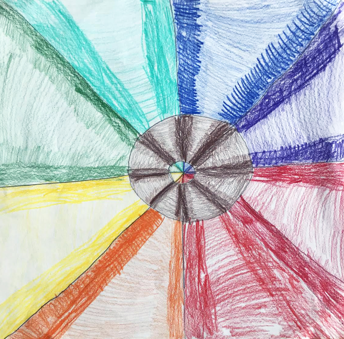 COLORED PENCIL COLOR WHEEL