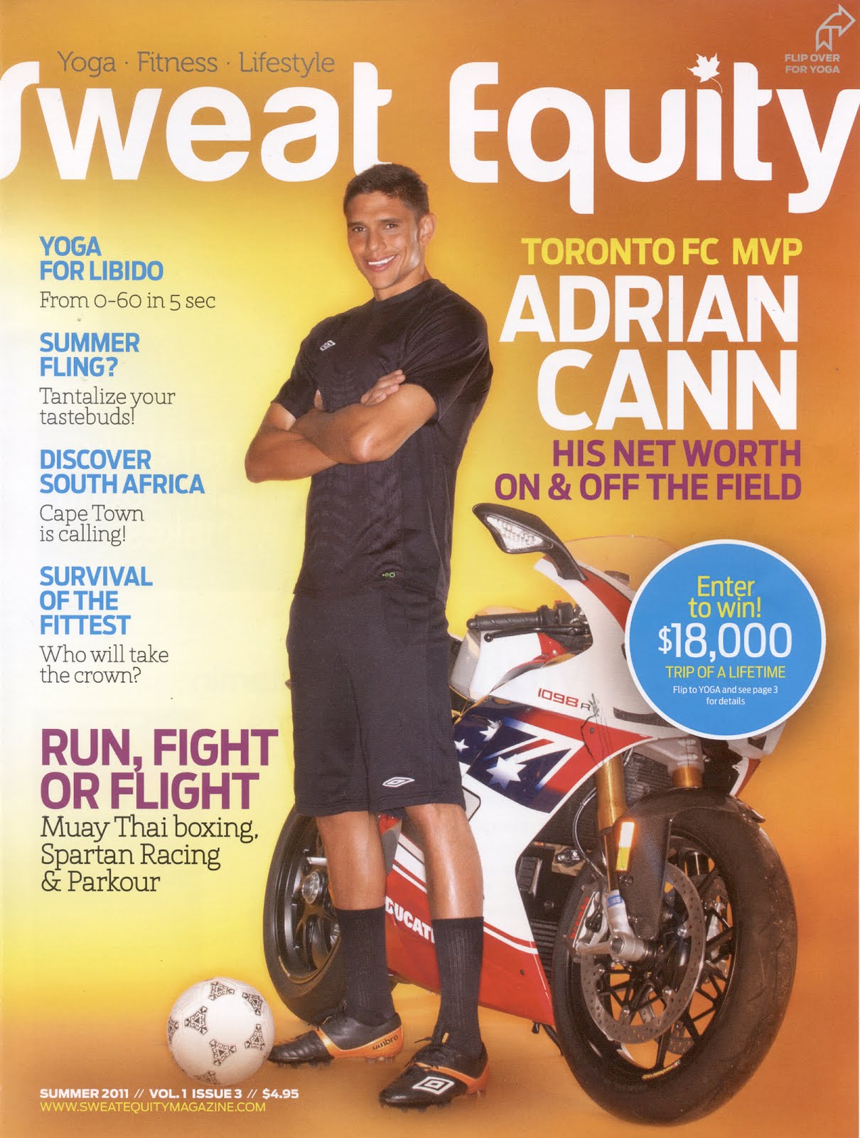 ELITE MODEL MANAGEMENT TORONTO : Adrian Cann featured in Sweat Equity!