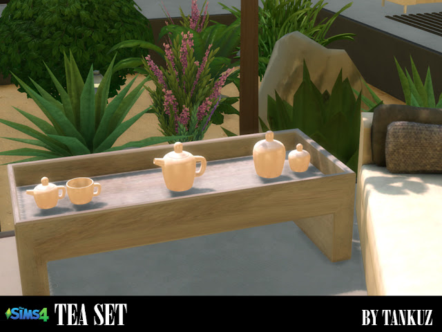 Tankuz Sims 3 Blog: The Sims 4. Tea Set by Tankuz.