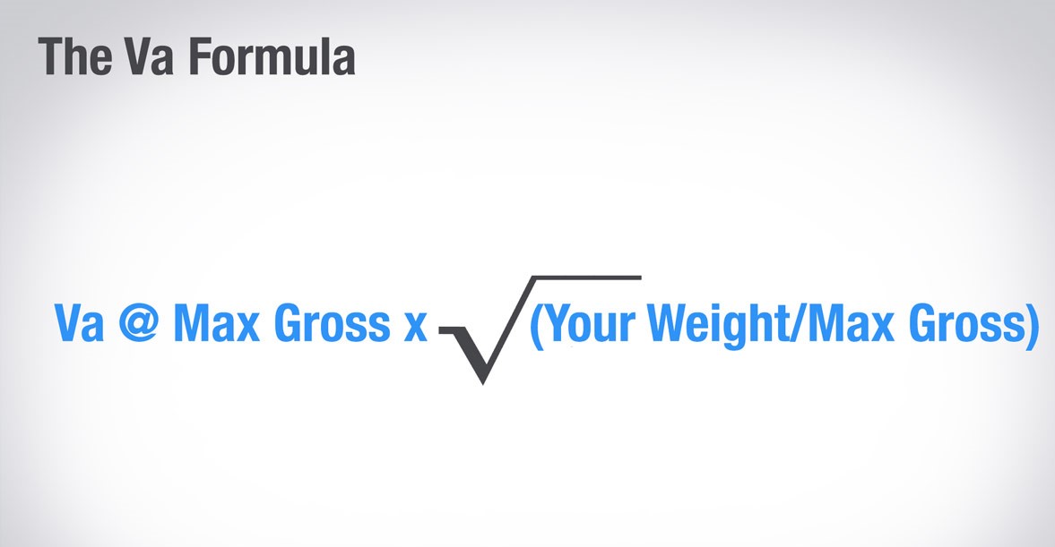 FAA飛行ライセンス: Va 計算式