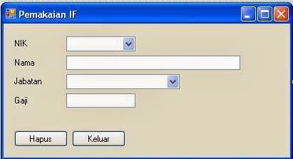 Pemakaian IF Jamak Menggunakan Visual Basic Net - Mesran Punya Blog