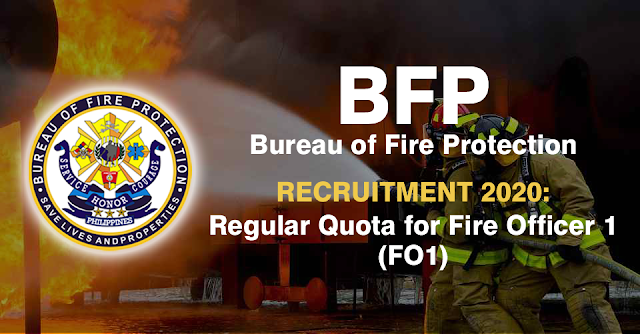 Civil Service Exam PH: BFP Recruitment 2020: Regular Quota for Fire ...