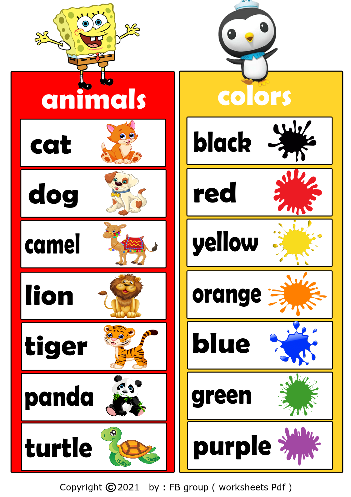 Download Free Word Charts (very Attractive Pdf File) Part 1 And 2