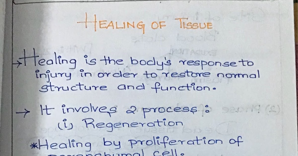 Healing of tissue -Repair,process pathology notes