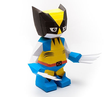 Chibi Wolverine Papercraft | Paperized Crafts