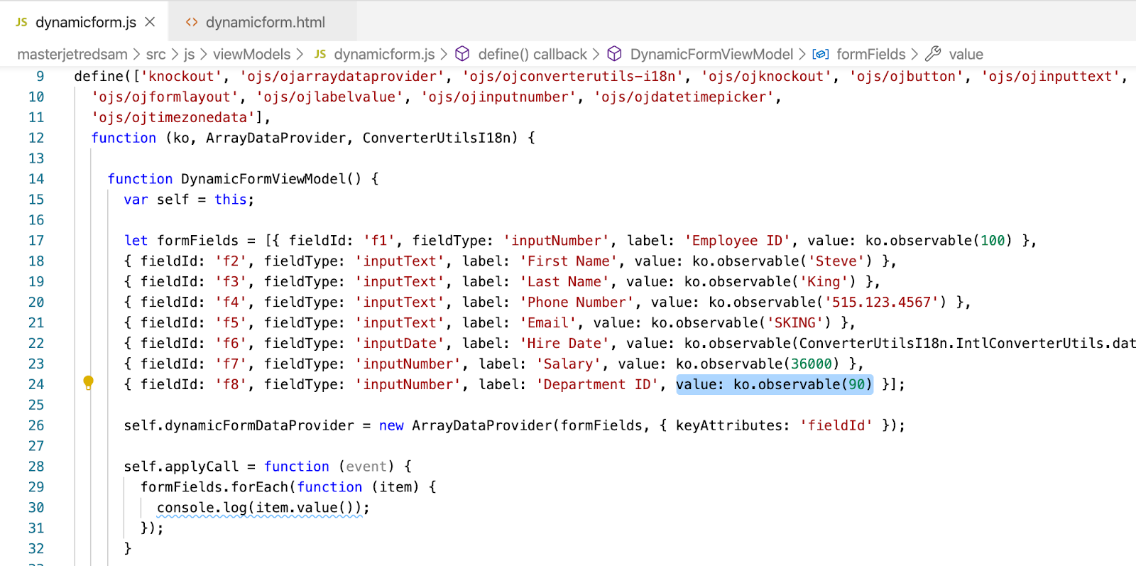Andrej Baranovskij Blog: Building Dynamic UI Form with Oracle JET