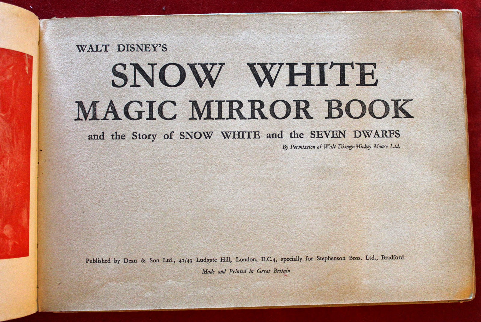 Filmic Light - Snow White Archive: Snow White Magic Mirror Book