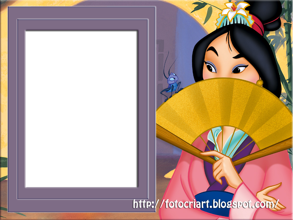 Fotocriart: Molduras da Princesa Mulan