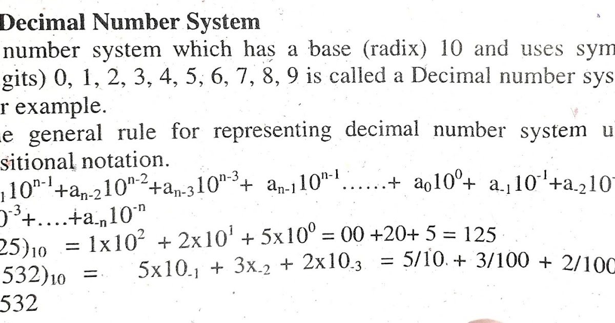 Introduction to Number System and their Conversations|Binary System ...