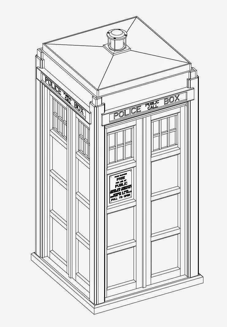 The Tinkers Workshop: Dr. Who Tardis Plans Available Now At Reduced Price!