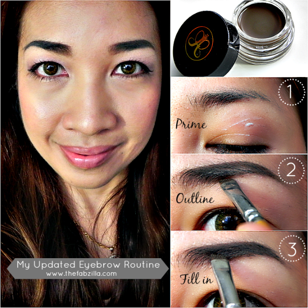 My Updated Eyebrow Routine Using Anastasia Dip Brow Pomade (Dark Brown ...