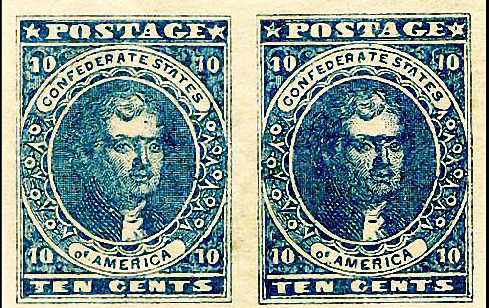 Classic Stamp Forgeries: US CSA #2 & #5