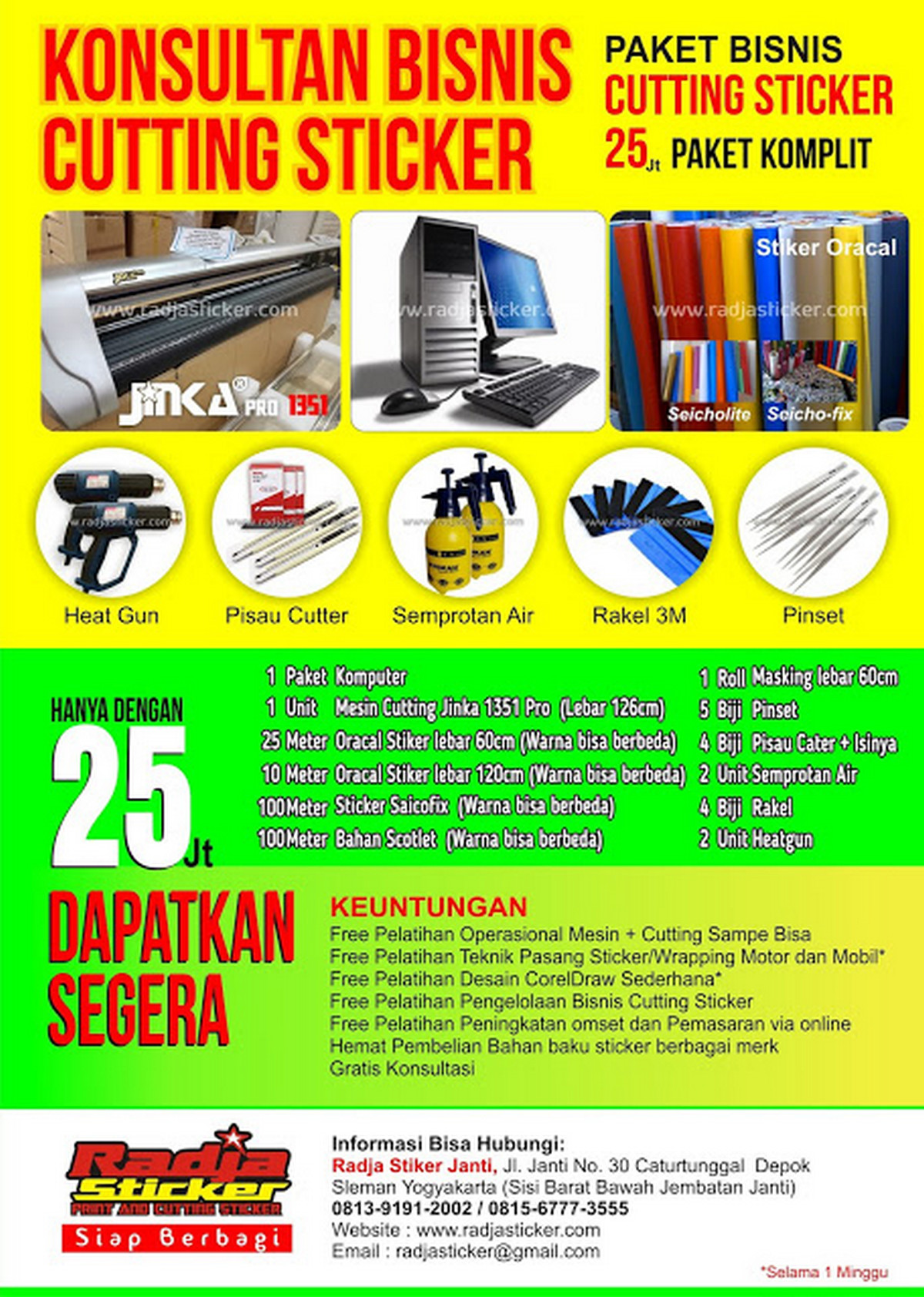 Paket Usaha Cutting Sticker yang Bisa Anda Coba - CuttingStickerUpdate