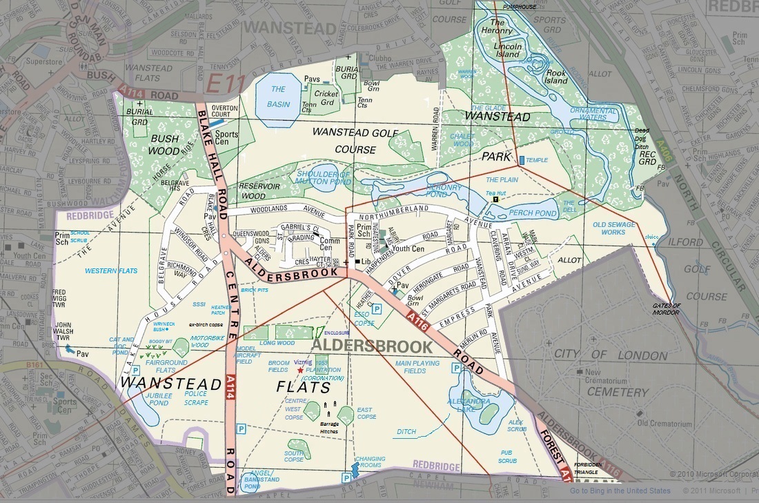 Wanstead Birder: Wanstead Map