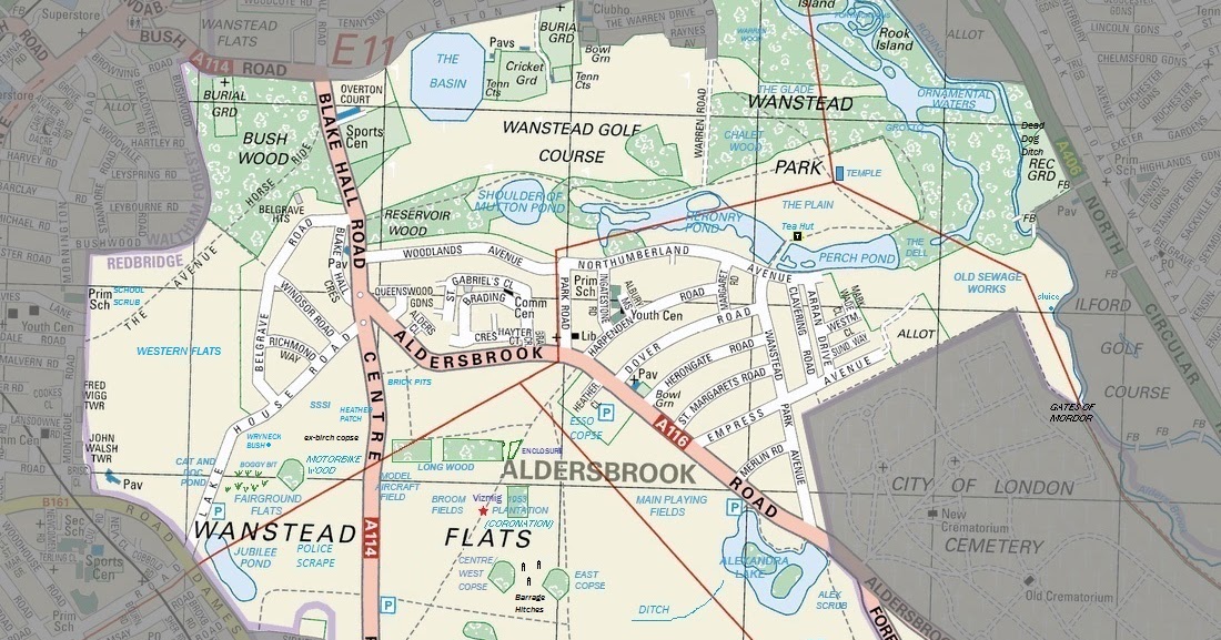Wanstead Birder: Wanstead Map