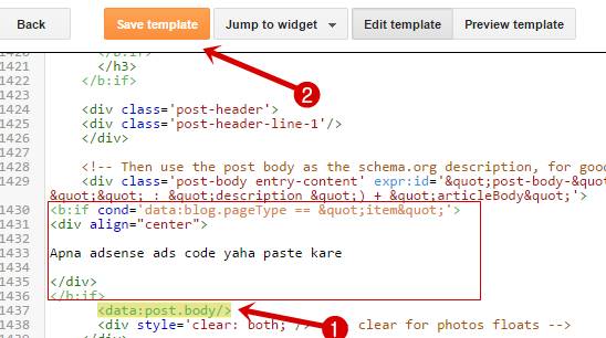 Blogger Ki Sabhi Post Me Adsense Ke Ads Code Kaise lagaye (Full ...