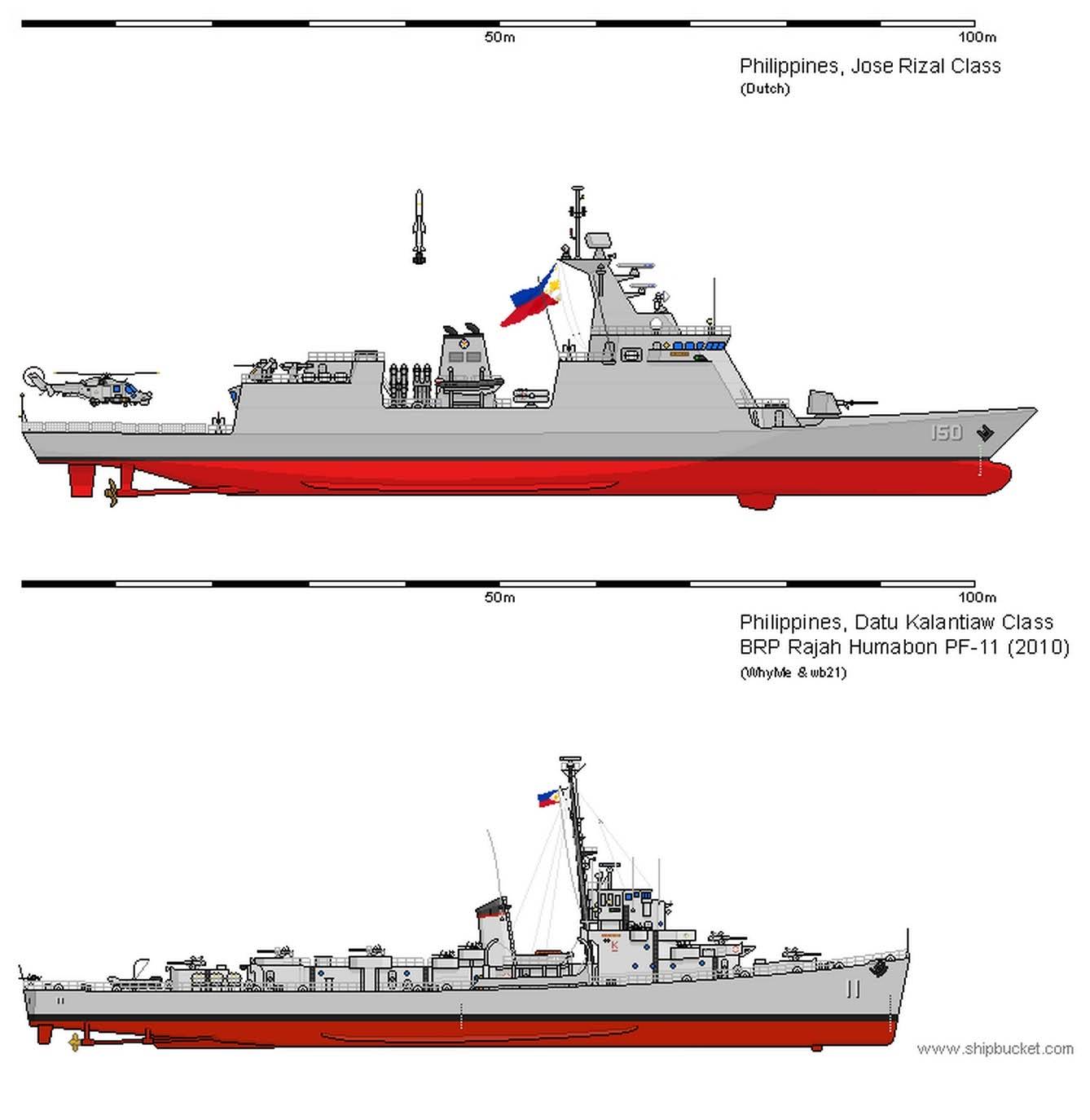 The rhk111 Military and Arms Page: Jose Rizal class Frigate Drawing ...