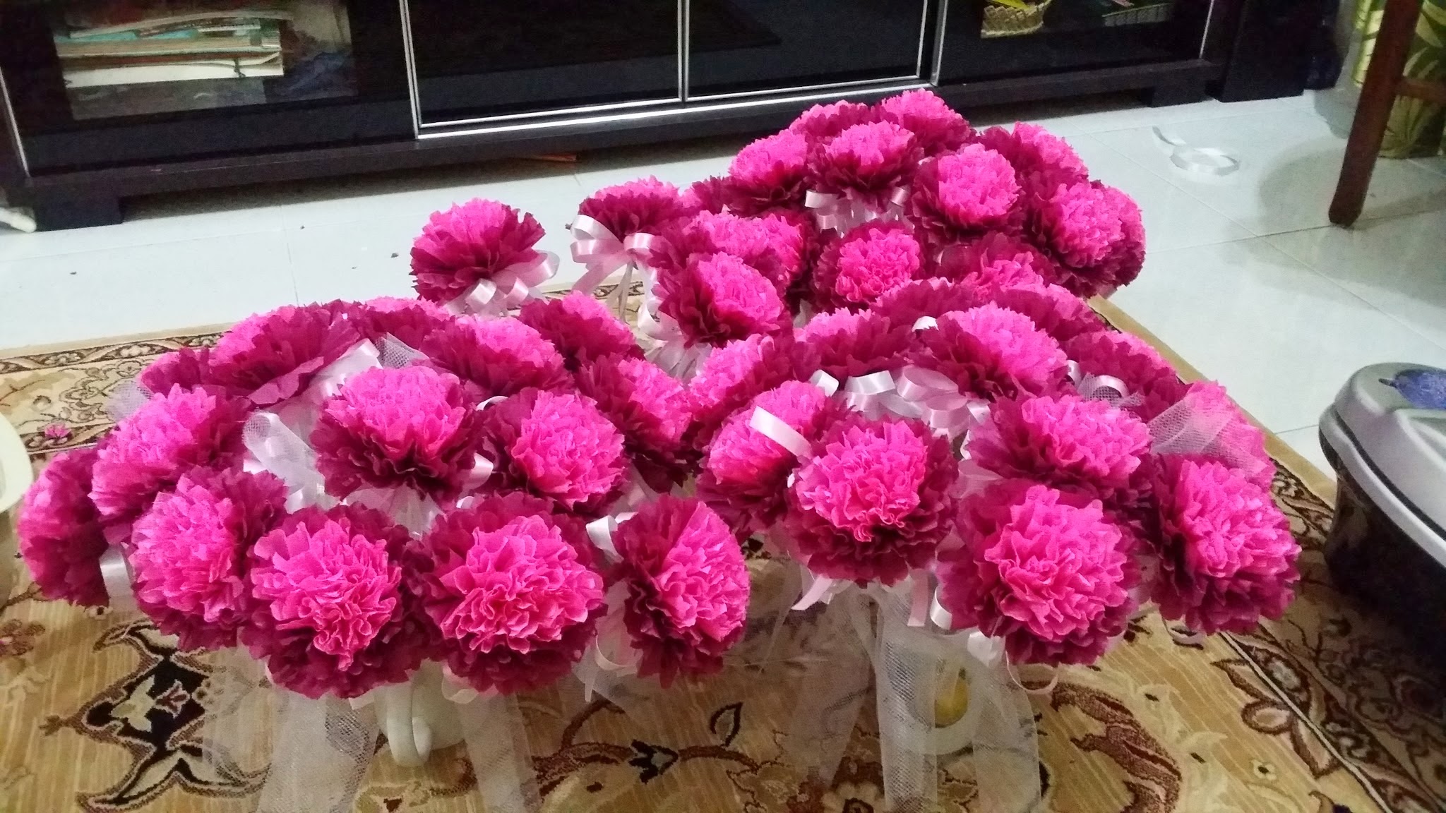 Annaz Craft: Bunga pahar, Bunga Tisu, Bunga Crepe Paper