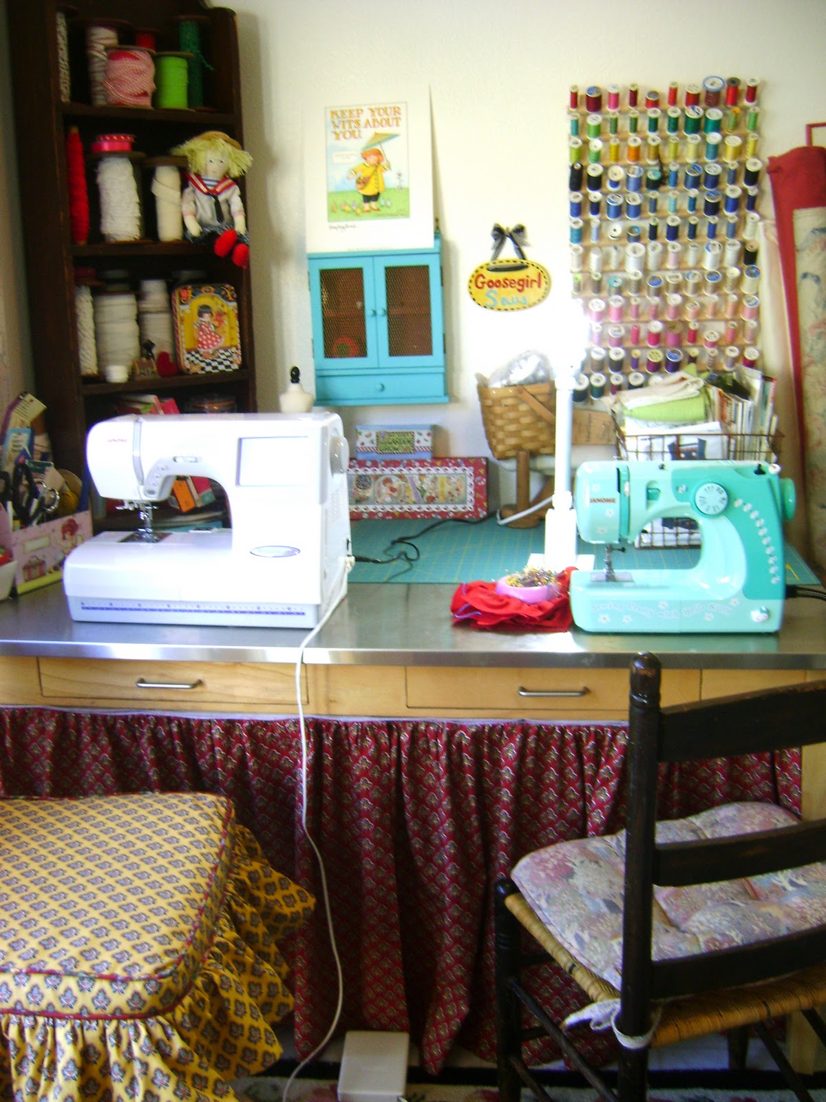 Goosegirl sews: A New Slipcover for Goosegirl's Sewing Chair