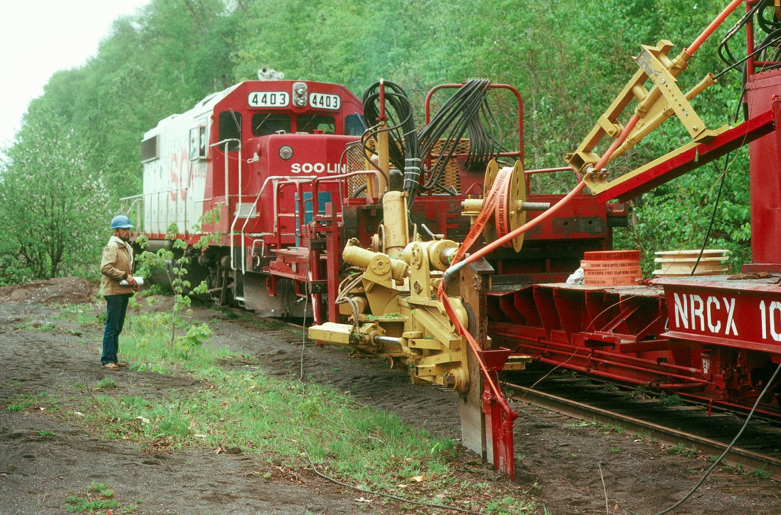 Industrial History: Fiber Optic Plow for Trackside Burial