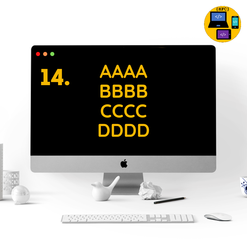 C Program To Print Rectangle Pattern Alphabets Type 1 Patterns For Loop C Programming