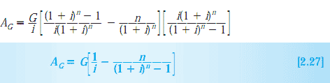 ENGENIEERING ECONOMIC ANALYSIS.: Arithmetic Gradient Factors (P/ G and ...
