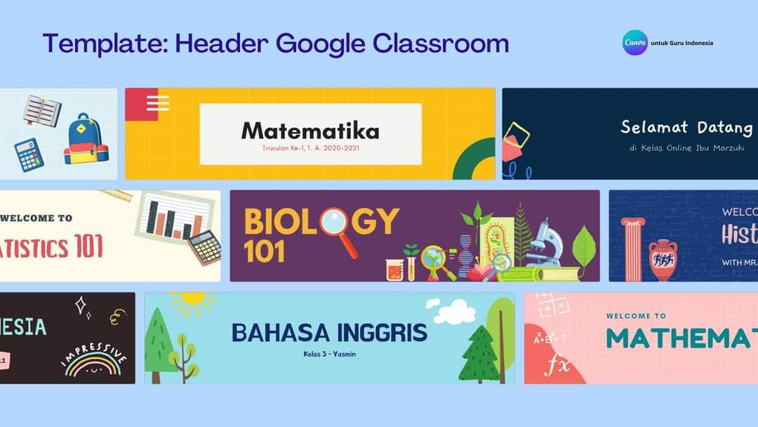 675+ Template Header Google Classroom Dari Canva - Blog Barabai