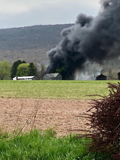 Fire Crews Responding to Working Barn Fire near Ringtown