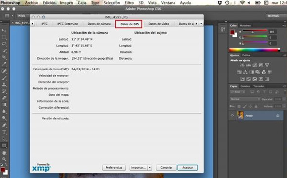 Graphik Dimension: Información de Photoshop
