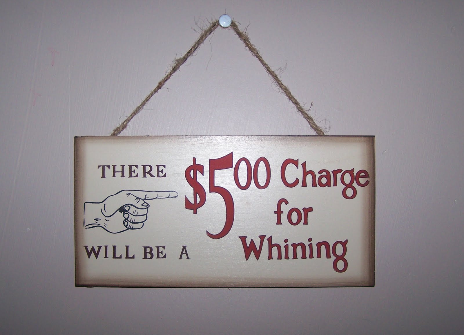 The O'Brien Home: Five Dollar Fine