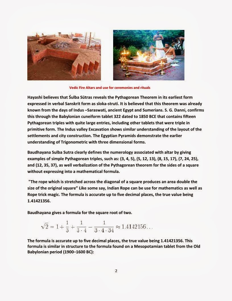 Reinterpretation and Review Of Ancient History and Civilization: “Sulba ...