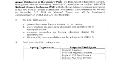 NATIONAL LITERACY CONFERENCE 2021 - The Teacher's Craft