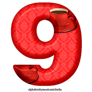 M. Michielin Alphabets: COFFEE ALPHABET ARIAL LETTER 'RED TEXTURE ...