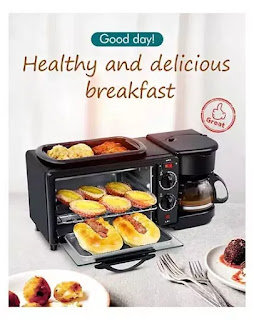 Electric 3 in 1 Breakfast Making Machine Multi-function Drip Coffee ...