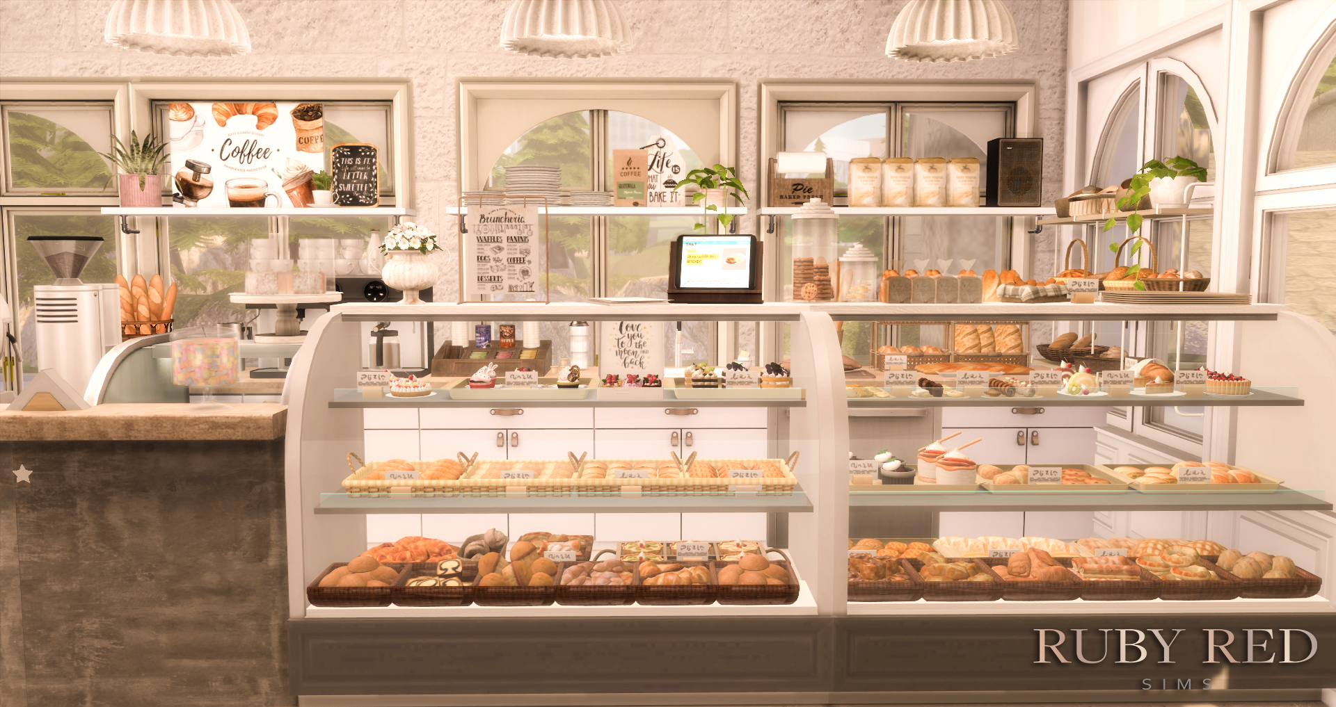 Sims 4 | June: Paris City Build 模擬市民 4 巴黎市區與CC組下載 [Ruby Red Sims]