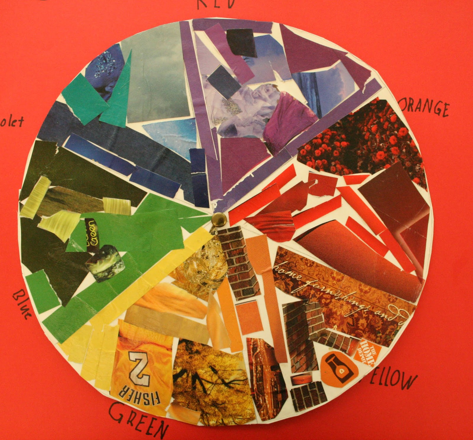 Monument Valley Regional Middle School Art Class: Color Wheel Collages ...