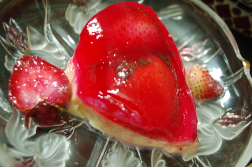 Bake-a-Mania: Blancmange with strawberries