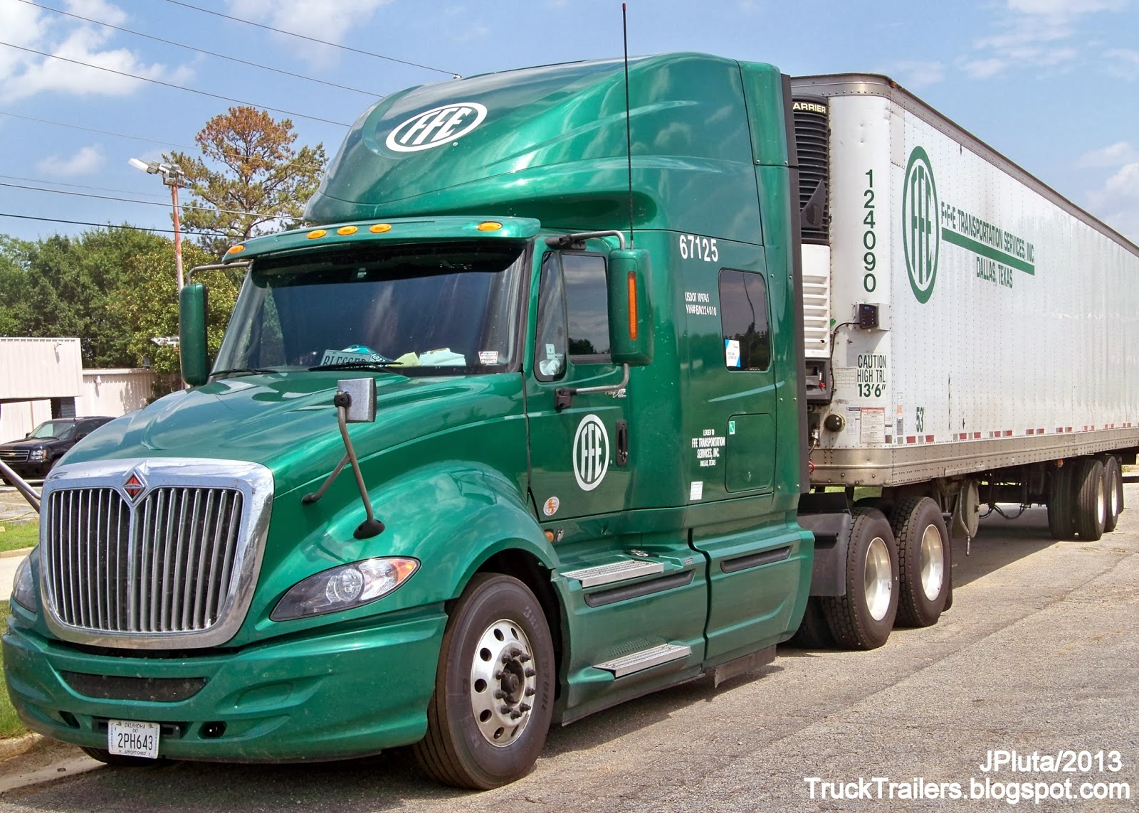 TRUCK TRAILER Transport Express Freight Logistic Diesel Mack Peterbilt ...