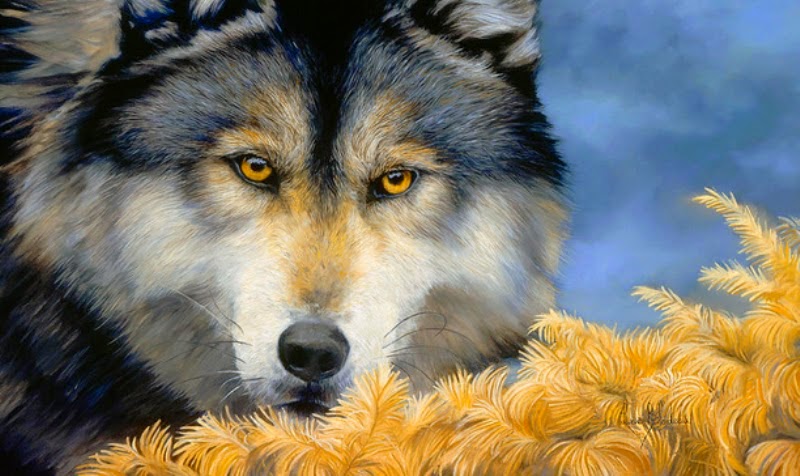 Arte y Actividad Cultural: Cuadros Decorativos con Lobos Pinturas al ...