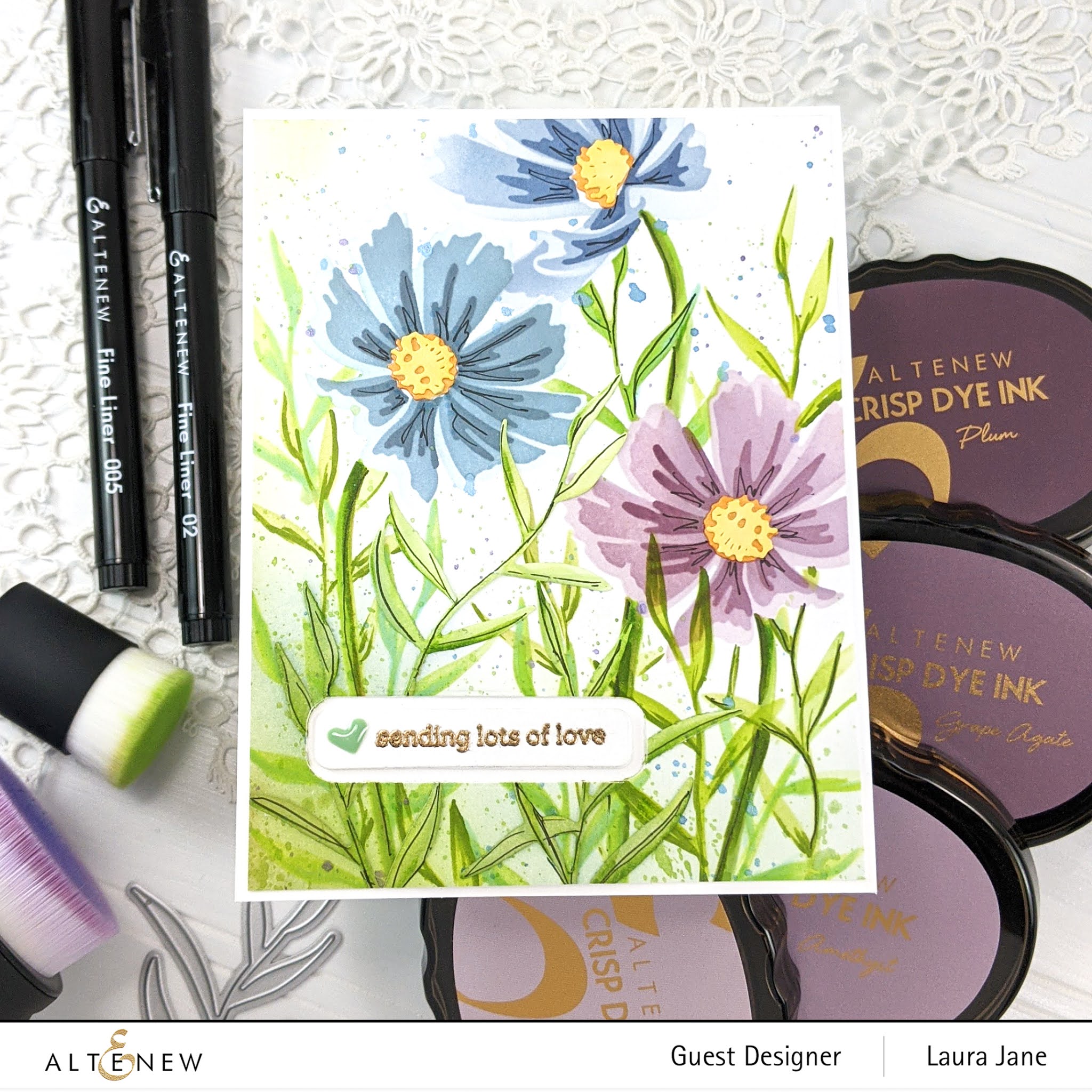 After-Hours Ink & Flowers: Altenew Craft-A-Flower: Cosmos Layering Die ...