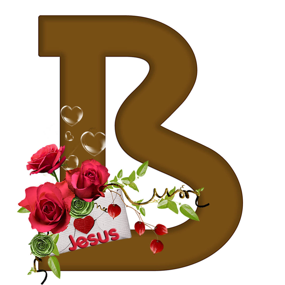 Sussurro De Amor Alfabeto Decorativo Png Carta Jesus