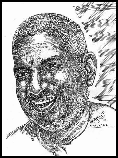 CHENNAI Animation Artist ANIKARTICK SKETCHES: ILAYARAJA Famous Known as ...