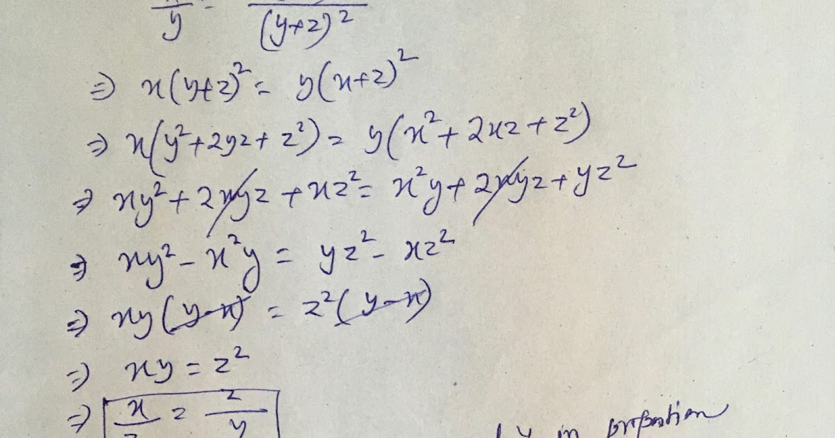 Update ANS: Class 10 ICSE Selina Math ex 7D question 11 Ratio and Proportion If x and y be ...