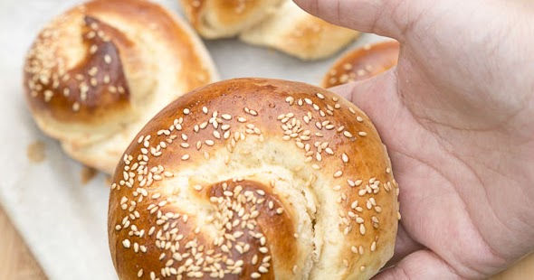 Turkish Tahini Sweet Rolls (Tahinli Ekmek) | LEBANESE RECIPES