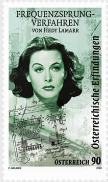 coins and more: 1220) Hedy Lemarr, Austria: "Austrian Inventions" Stamp ...