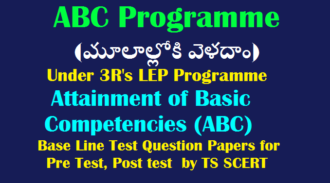 ABC Programme (Moolalloki Veladam) Attainment of Basic Competencies ...