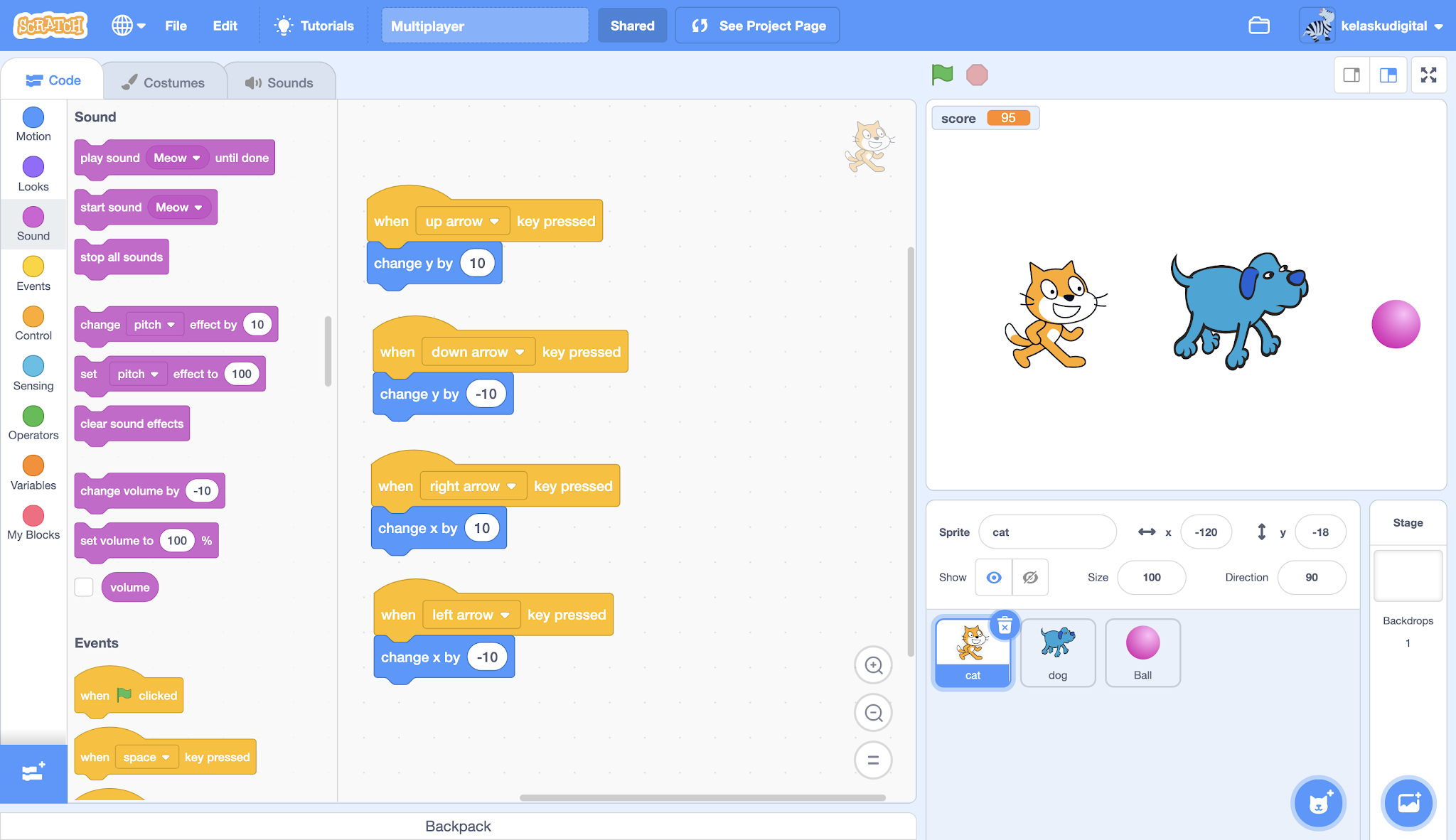 Tutorial Scratch 3.0 Membuat Multiplayer di Game Tutorial Scratch 3.0 Membuat Multiplayer di Game