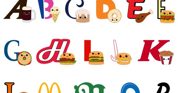 Mike BaBoon Design: Fast Food Alphabet