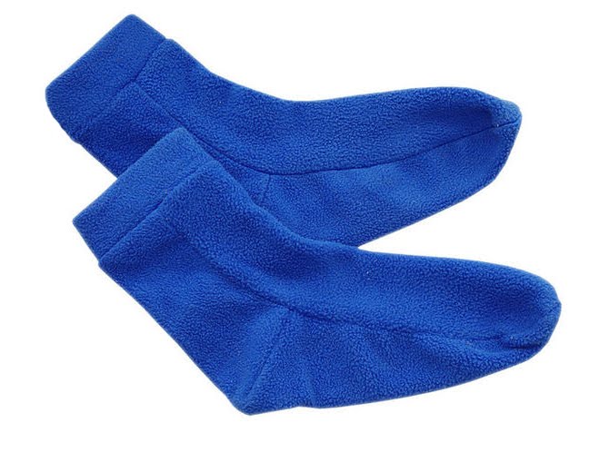 Fleece socks (19 cm, 7.5 inches size) PDF pattern for sewing